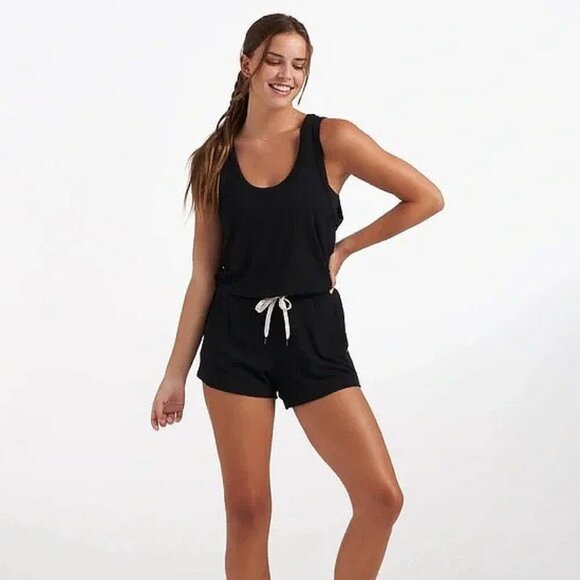 Vuori | Pants & Jumpsuits | Vuori Torrey Ribbed Romper | Poshmark